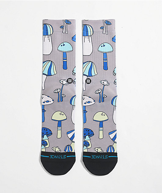 Stance Microbial String Grey Crew Socks | Zumiez