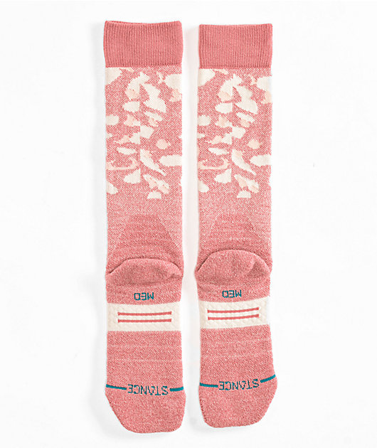 Stance Snowed In Pink Snowboard Socks | Zumiez