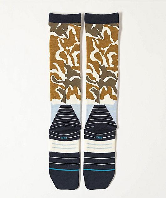 Stance Warbird Blue & Brown Snowboard Socks | Zumiez