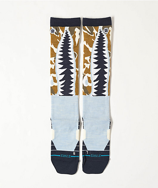 Stance Warbird Blue & Brown Snowboard Socks | Zumiez