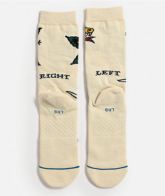 Stance x Bert Krak Flash Natural Crew Socks | Zumiez