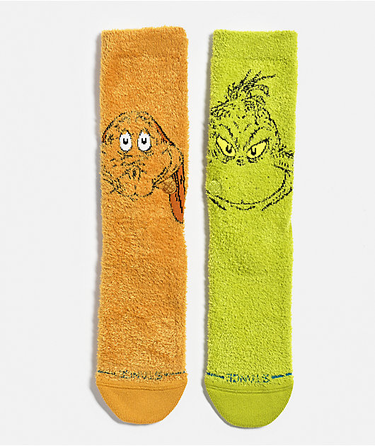 Stance x The Grinch & Max Fuzzy Crew Socks | Zumiez