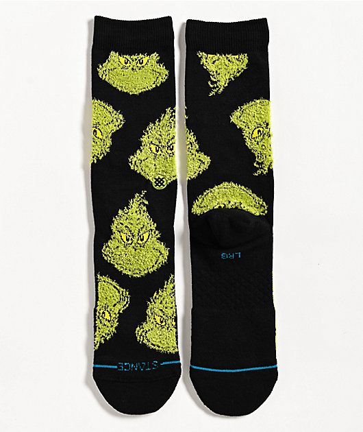 Stance X The Grinch Mean One Black Crew Socks Zumiez