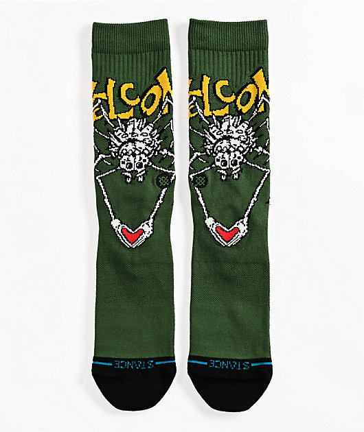 Stance x Welcome Wilbur Green Crew Socks | Zumiez