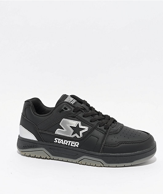Starter Fast Break Black & Silver Shoes | Zumiez