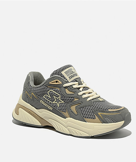 Starter Star Light Grey & Tan Shoes | Zumiez