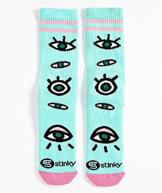 Stinky Socks Nolita Blue Crew Socks | Zumiez