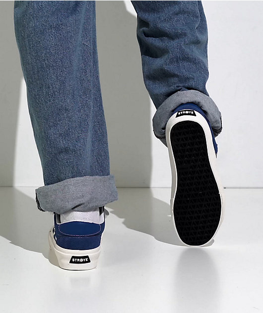 Straye Dixon Logan Puff Blue & White Skate Shoes | Zumiez