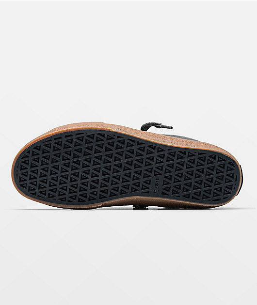 Straye Logan Puff Black & Gum Skate Shoes | Zumiez