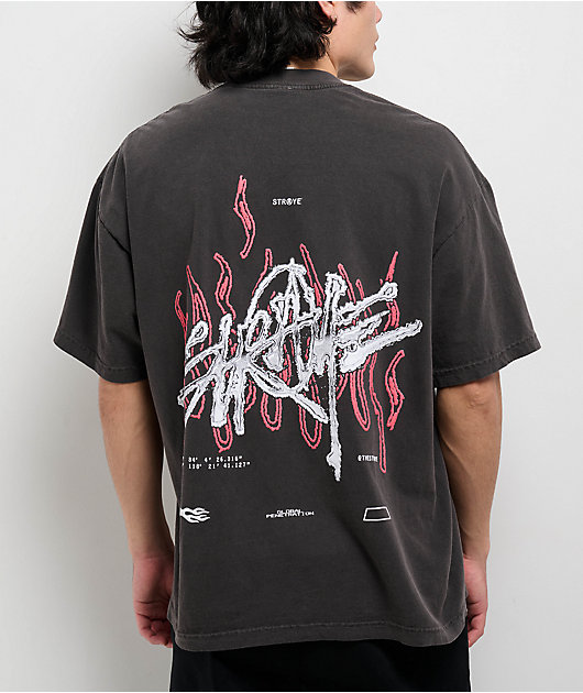 Straye New Wave Vintage Black Heavyweight T-Shirt | Zumiez