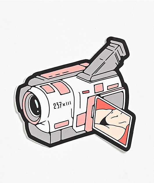 Strike Gently Camcorder Sticker | Zumiez