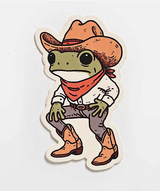 Strike Gently Howdy Frog Sticker | Zumiez