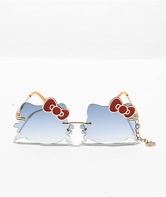 Sunscape x Hello Kitty Grey & Gold Sunglasses | Zumiez