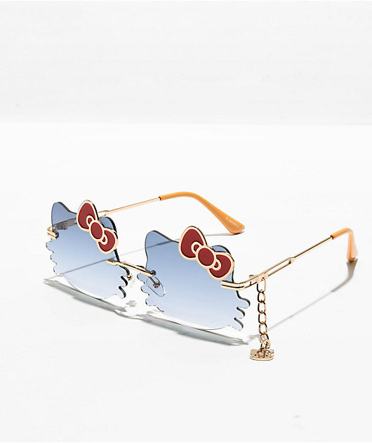 Sunscape x Hello Kitty Grey & Gold Sunglasses | Zumiez