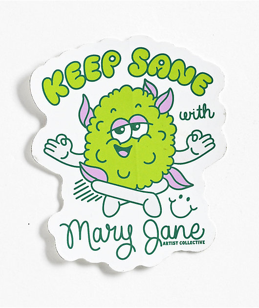 The Artist Collective Keep Sane Sticker | Zumiez