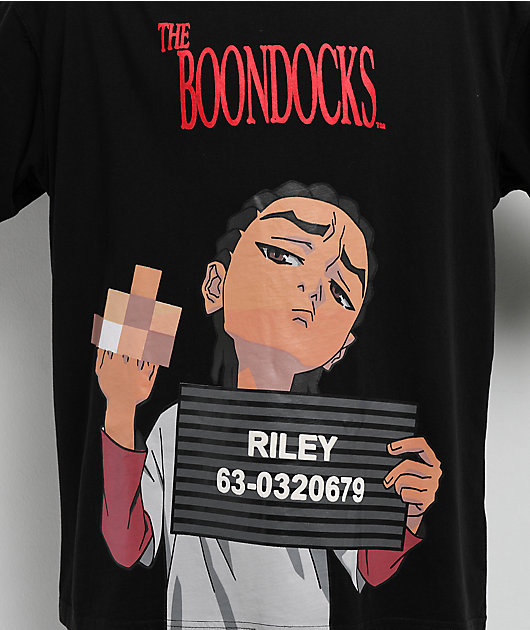 The Boondocks Riley Mugshot Black T-Shirt | Zumiez