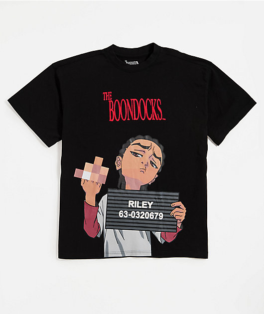 The Boondocks Riley Mugshot Black T-Shirt | Zumiez