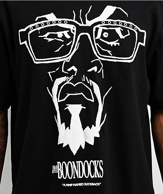 The Boondocks Slickback Mean Mug Black T-Shirt | Zumiez