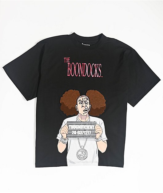 The Boondocks Thugnificent Mugshot Black T-Shirt | Zumiez