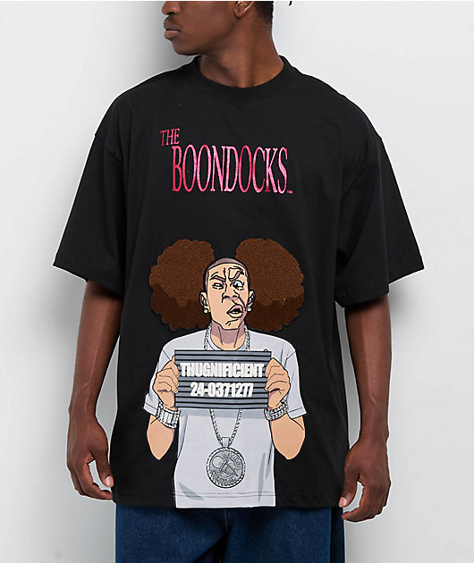 The Boondocks Thugnificent Mugshot Black T-Shirt | Zumiez