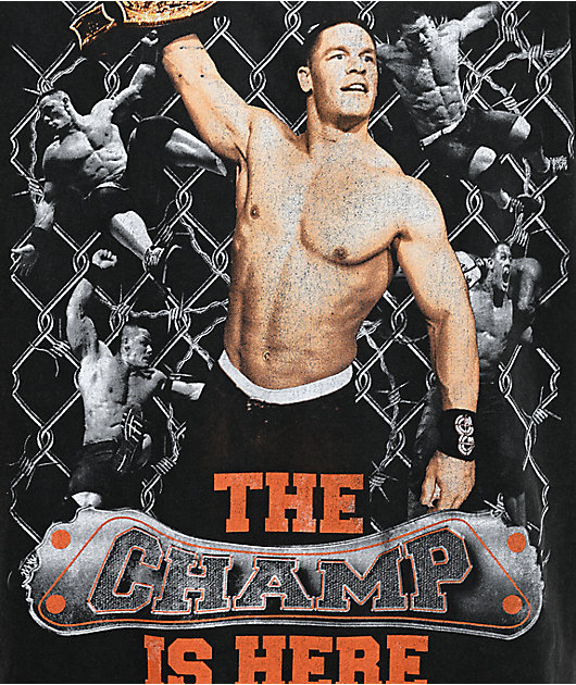 The Champ Is Here Black Wash T-Shirt | Zumiez