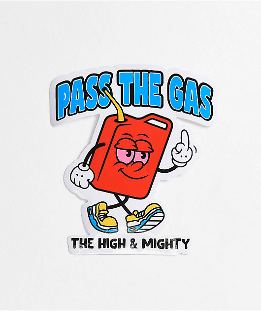 The High & Mighty Gas White Sticker | Zumiez