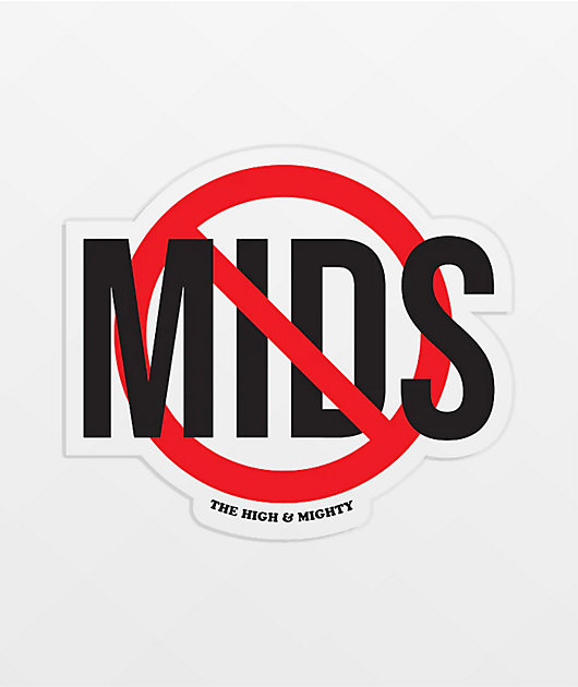 The High & Mighty Top Shelf White Sticker | Zumiez