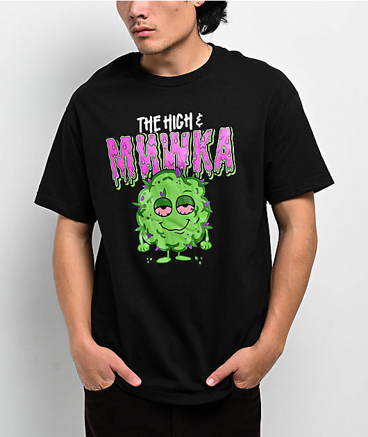 The High & Mighty x Mishka Stoney Burnie Black T-Shirt | Zumiez