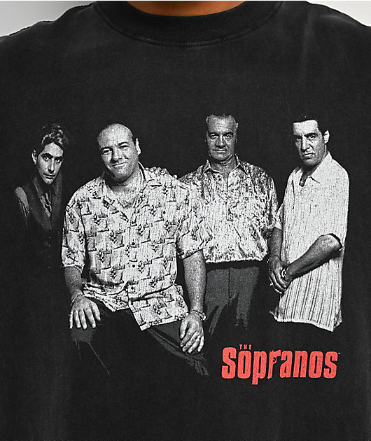 The Sopranos Family Photo Washed Black T-Shirt | Zumiez
