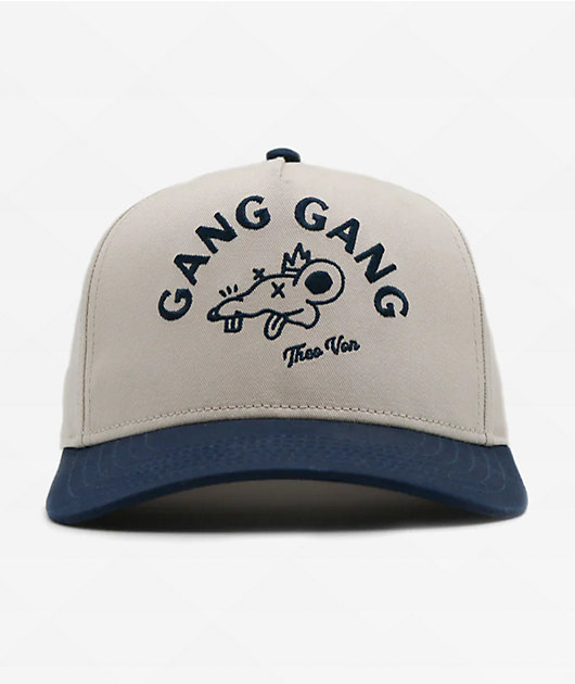Theo Von Gang Gang Cream & Navy Snapback Hat | Zumiez