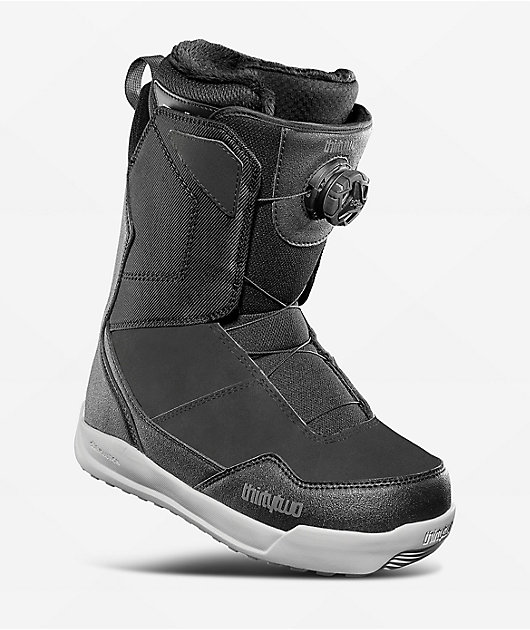 ThirtyTwo STW Double BOA Black & Dark Grey Snowboard Boots 2026 | Zumiez