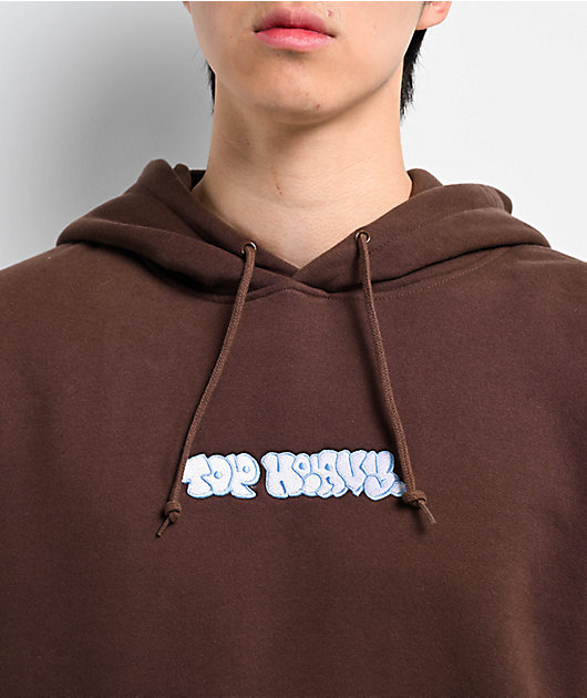 Top Heavy Logo Brown Hoodie | Zumiez