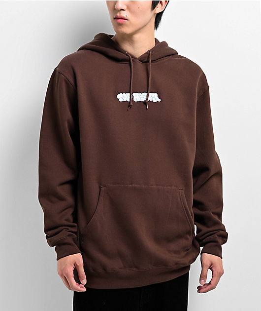 Top Heavy Logo Brown Hoodie | Zumiez