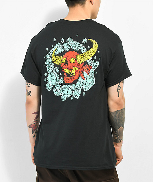 Toy Machine Hiromonster Black T-Shirt | Zumiez