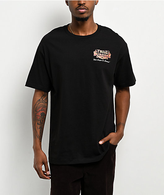 Trill Burgers Champions Black T-Shirt | Zumiez