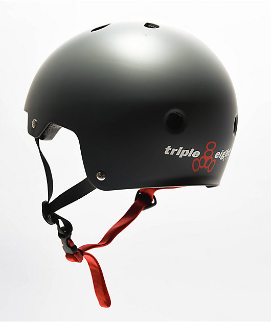 Triple Eight Dual Certified Matte Gunmetal Skateboard Helmet | Zumiez