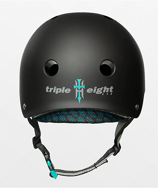 Triple Eight Hawk Dual Certified Black Skateboard Helmet | Zumiez