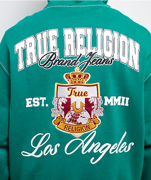 True Religion Crest Big T Oak Leaf Zip Hoodie | Zumiez
