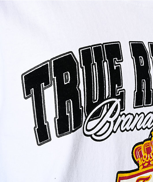 True Religion Elite Crest White T-Shirt | Zumiez