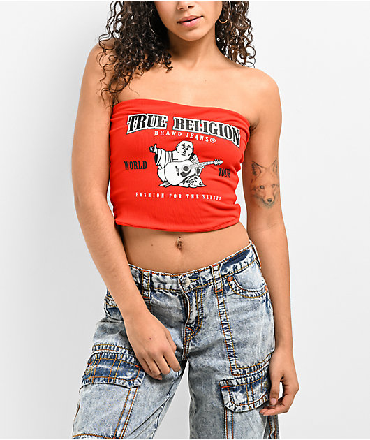 True Religion Heritage Red Tube Top | Zumiez