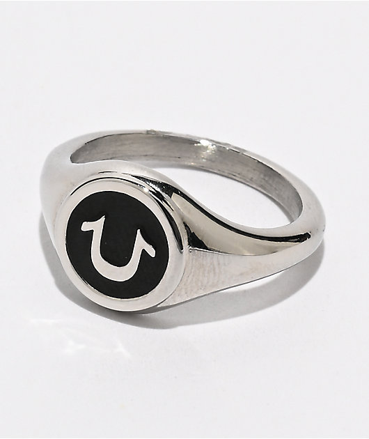 True Religion Horseshoe Silver Ring | Zumiez