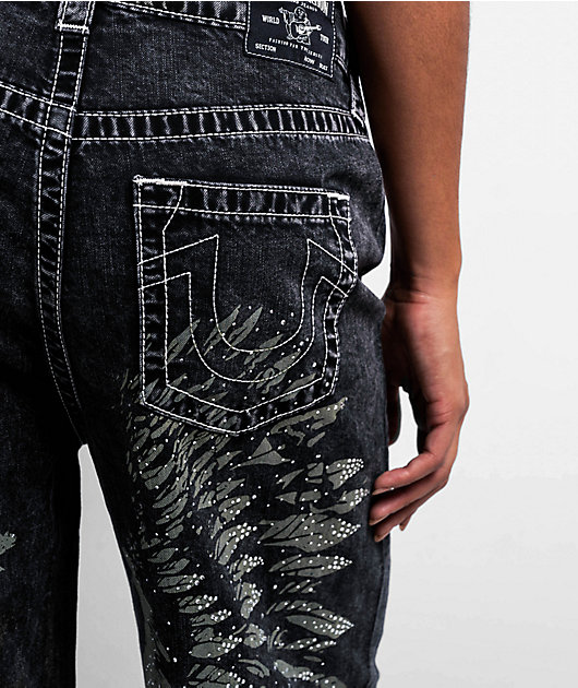 True Religion Jessie Wing Super Baggy Silver Sun Wash Jeans | Zumiez