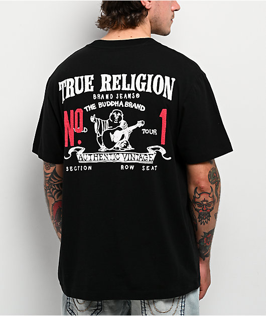 True Religion No.1 Black T-Shirt | Zumiez