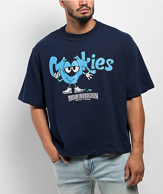 True Religion x Cookies Shoey Bite Navy T-Shirt | Zumiez