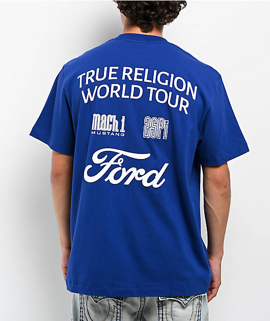 True Religion x Ford Tour Blue T-Shirt | Zumiez