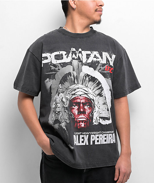 UFC Periera Chama Black Wash T-Shirt | Zumiez