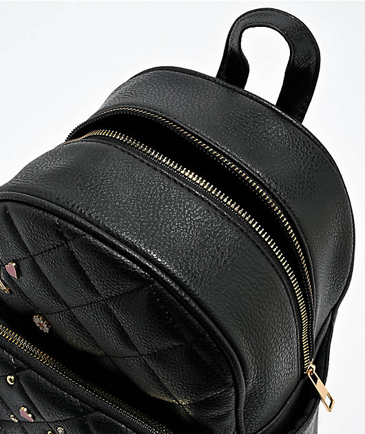 Under1Sky Charm Black Mini Backpack | Zumiez