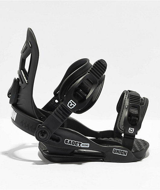 Union Kid's Cadet Mini Black Snowboard Bindings 2024 | Zumiez