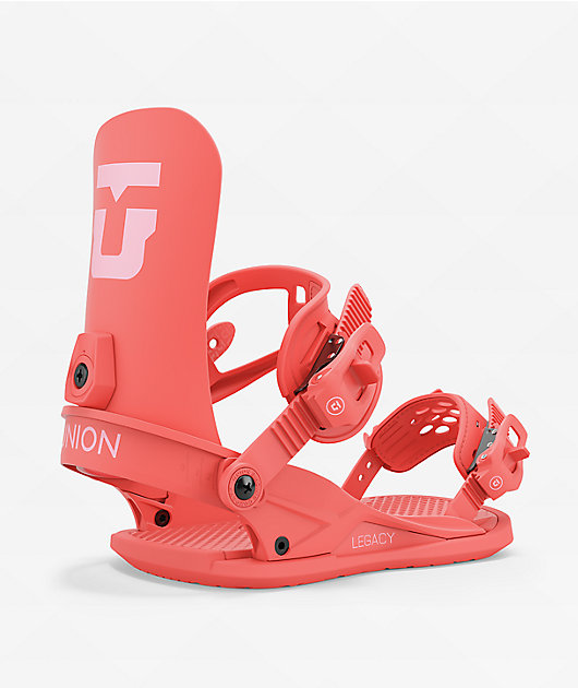 Union Women's Legacy Red Snowboard Bindings 2025 | Zumiez