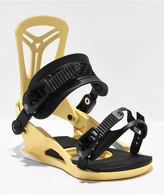 Union Women's Rosa Yellow Snowboard Bindings 2024 | Zumiez